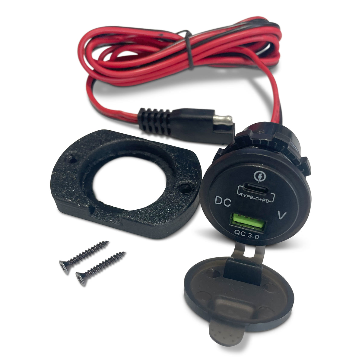 YP-UMP48 | Dual USB-C and USB QC3.0 Fast Charging Port with Voltmeter ...